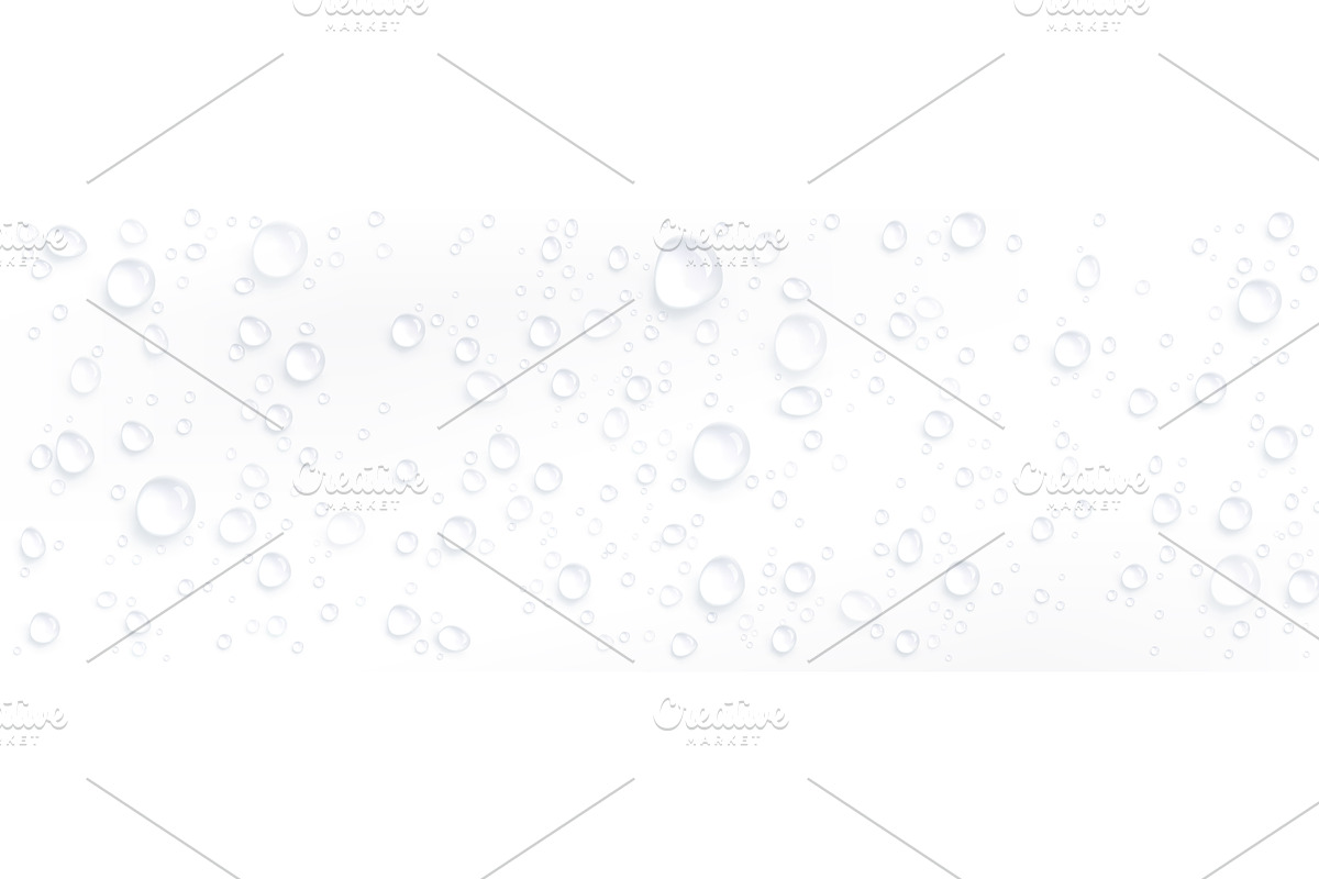 Clear water drops, dew or dripping, an Object Illustration by art PVP ...