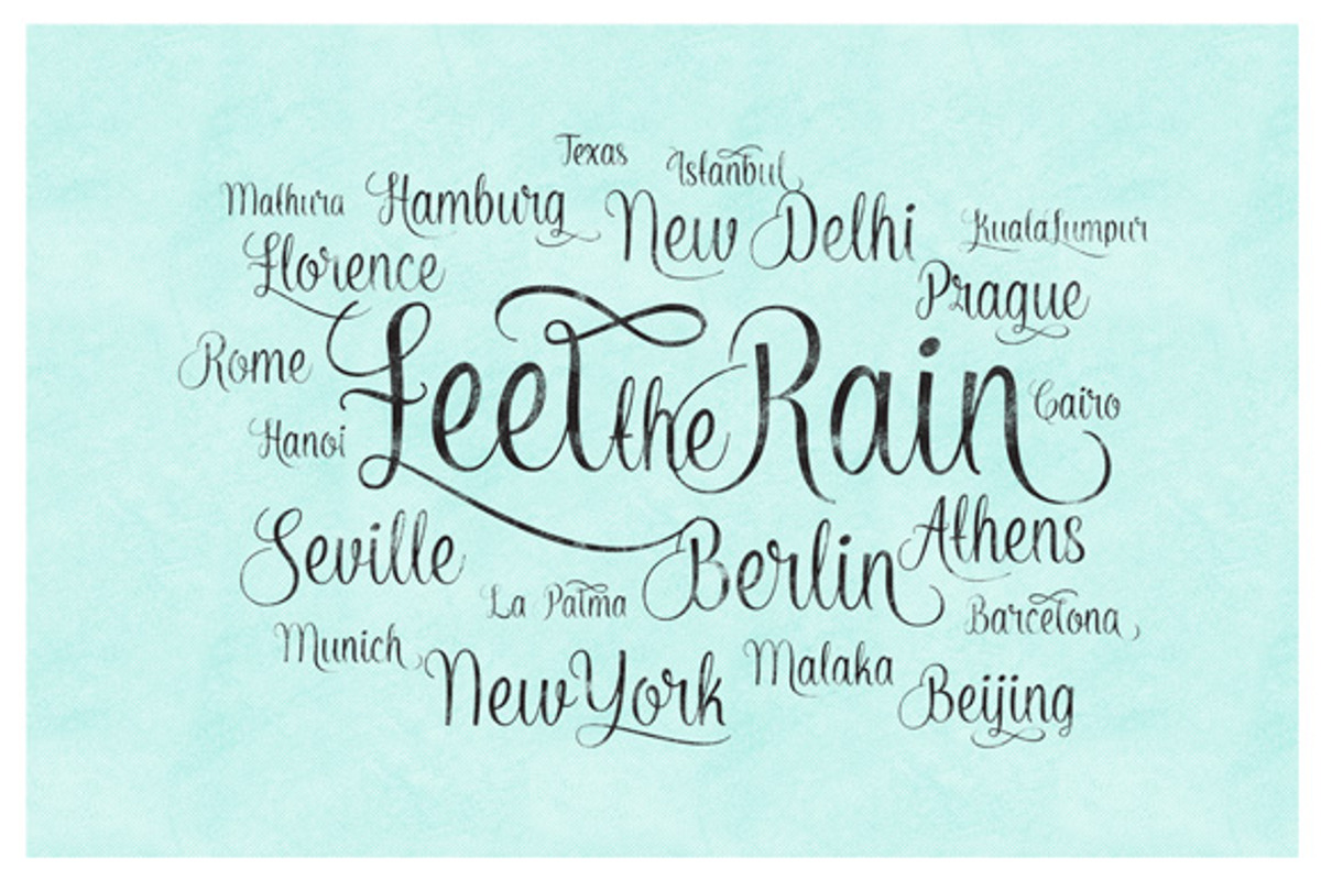 Zakia Typeface, a Script Font by artimasa