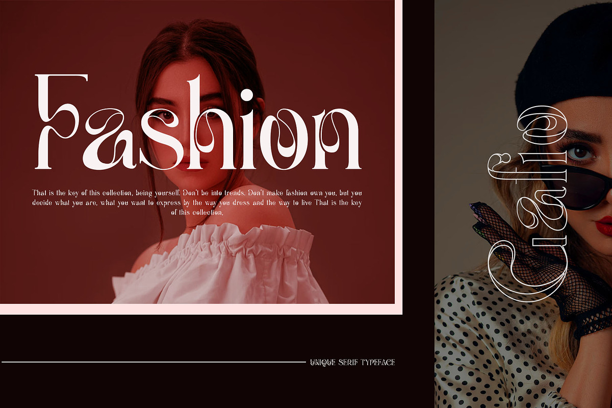 Gafio Unique Serif Typeface, a Serif Font by yaqublekker