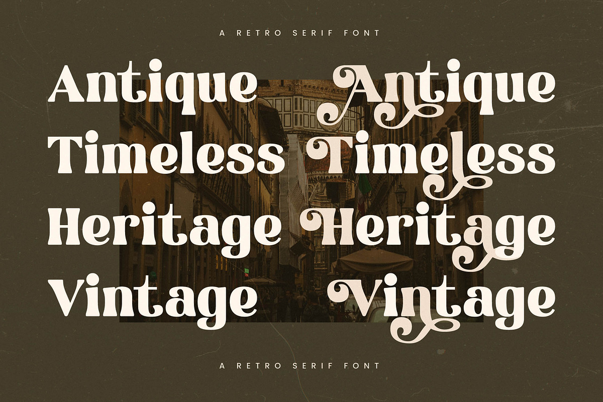 History Regale Retro Serif Font, a Serif Font by Letterena Studios