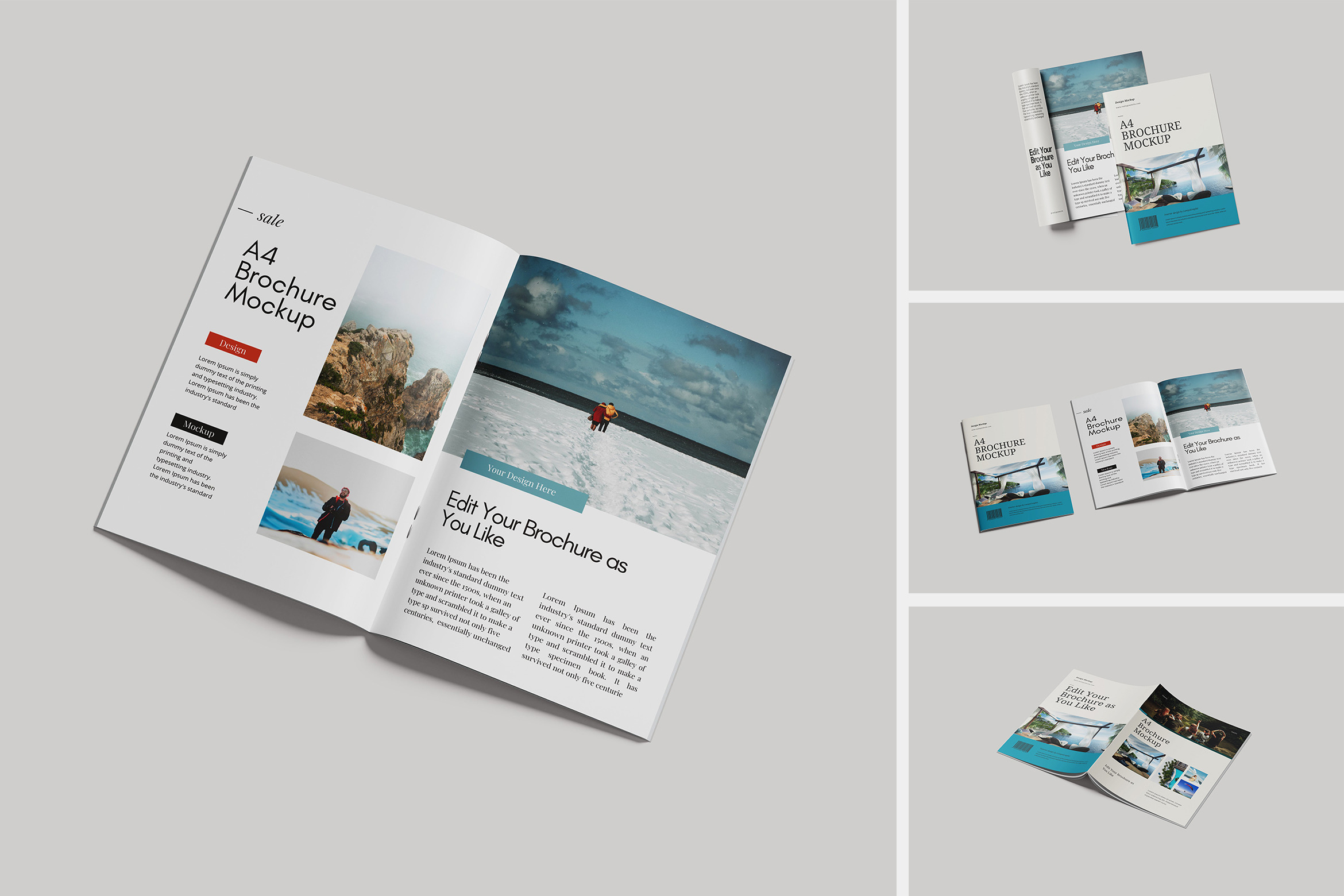 A4 Brochure / Catalog Mockup, a Print Template by Difa Design