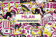 Milan Pattern Illustration, a Pattern Graphic by MEDZ