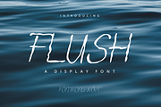 Flush - Display Font, a Serif Font by overlaytemplates