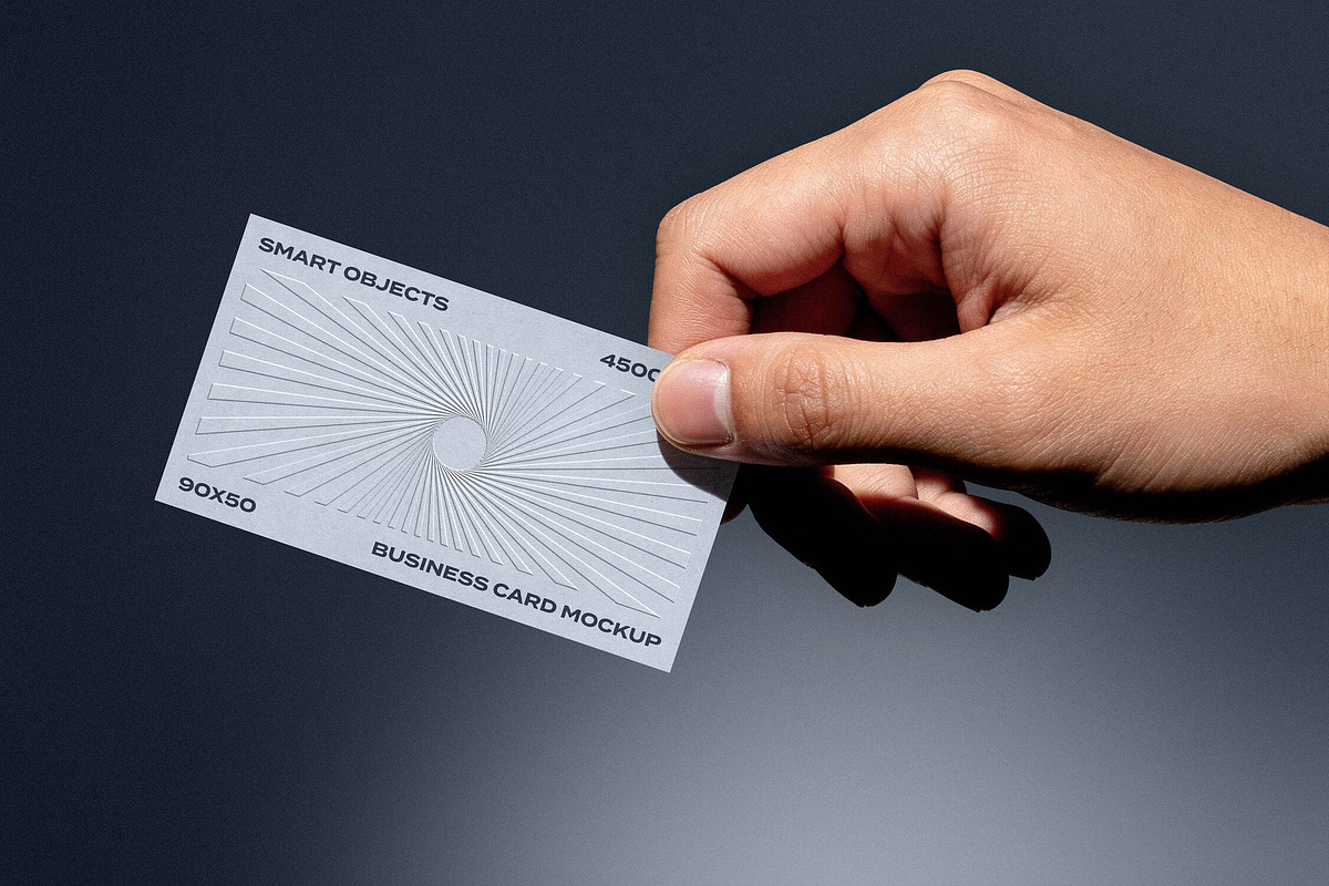 90x50 Business Card Mockup, a Pens & Pencil Mockup by Design Squad
