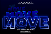Move editable text effect