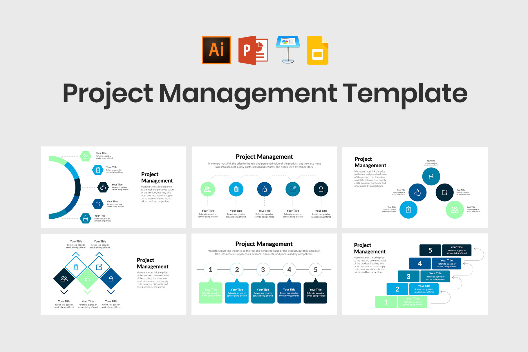 Project Management Template, a Presentation Template by slidequest