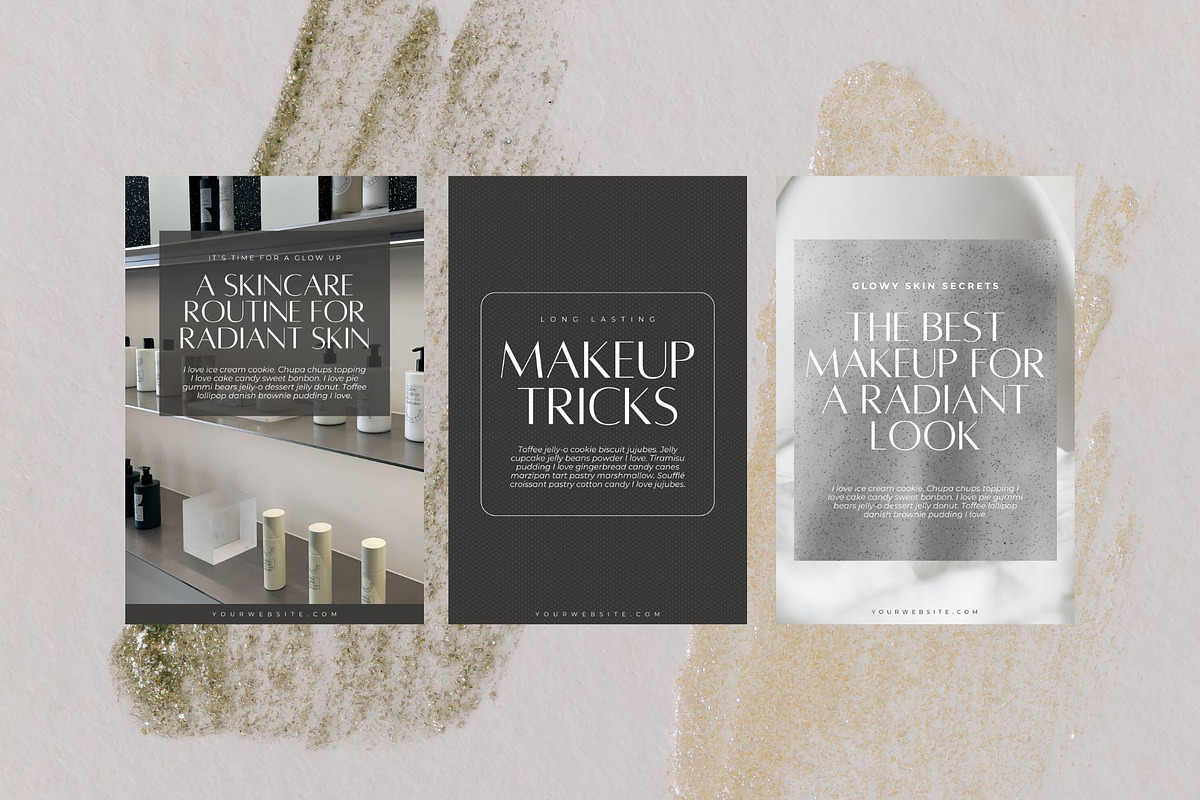 Beauty Blogger Pinterest Templates