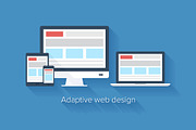 Adaptive web design, a Technology Illustration by vasabii