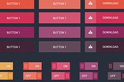 Simple Flat Interface Kit, an UI Kit Template by Christian Siles