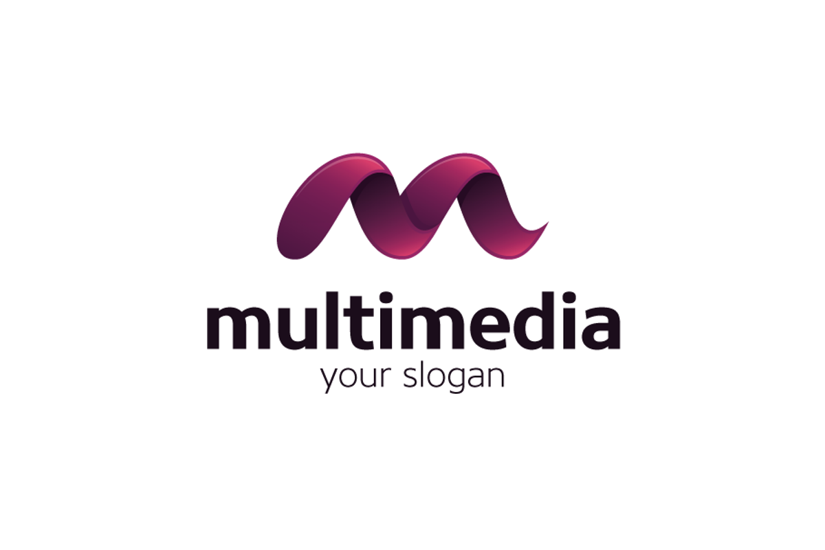 Multimedia M Logo, a Branding & Logo Template by brandphant