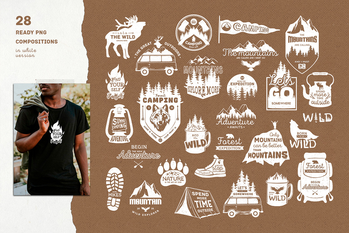 Wilderness & Camping graphic set, an Object Graphic by VerAna
