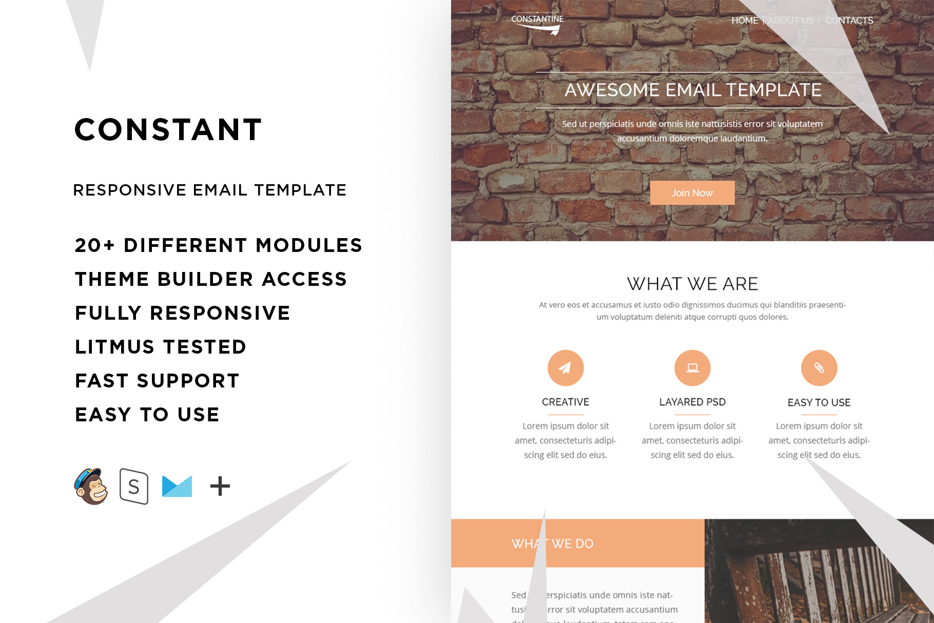 Constant – Responsive Email template, an Email Template by ThemesCode