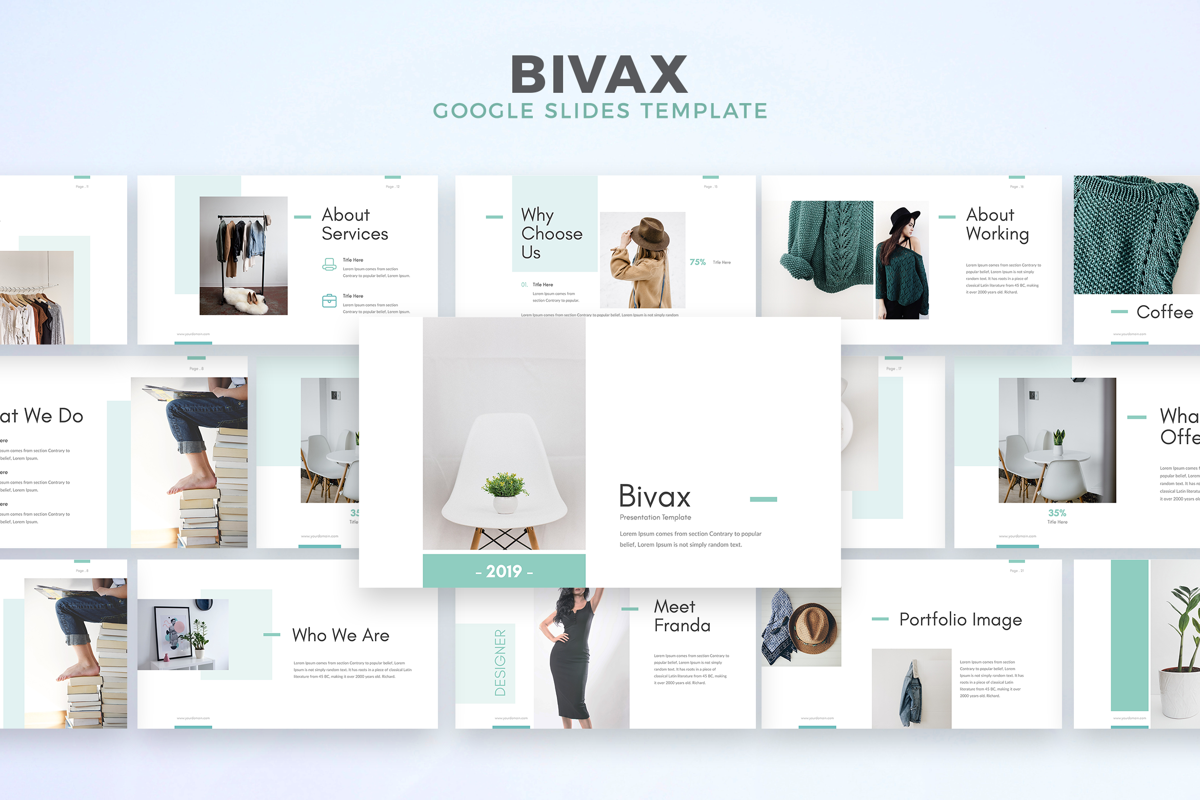 Bivax - Google Slides Template, a Presentation Template by UnicodeID