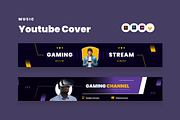 Streamer Gamers Youtube Cover, a Social Media Template by Rahardi Creative