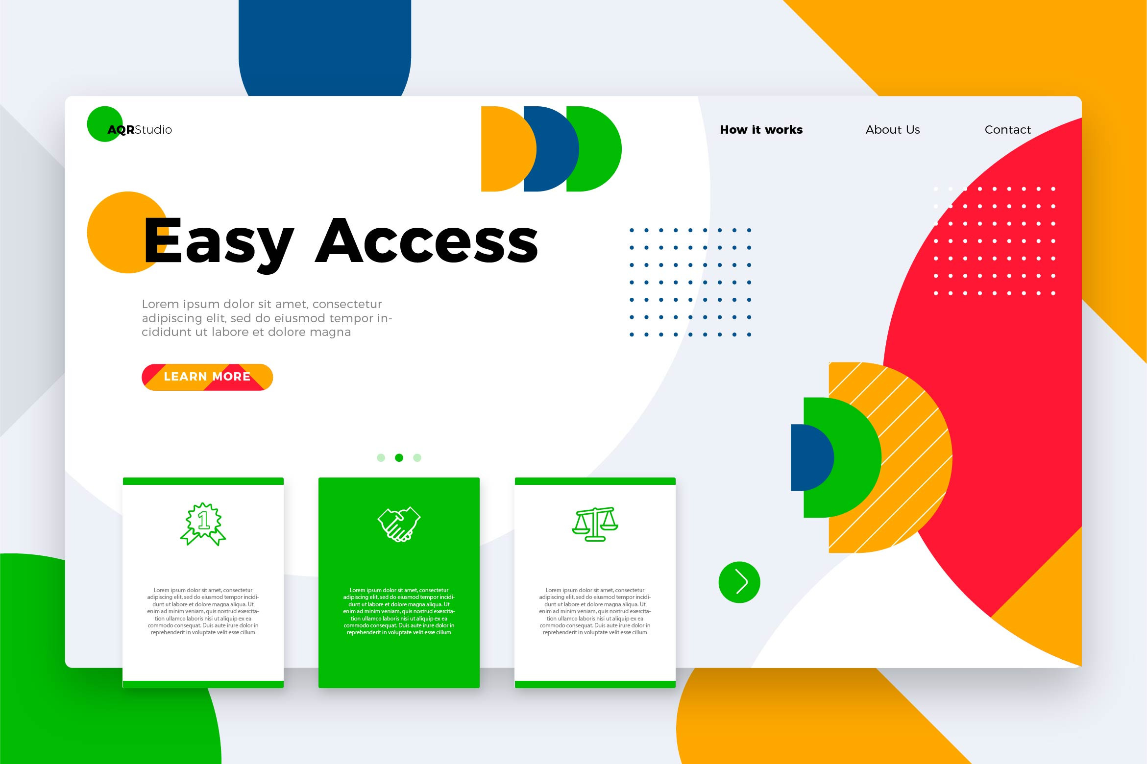 Easy Access - Banner & Landing Page | Templates & Themes ~ Creative Market