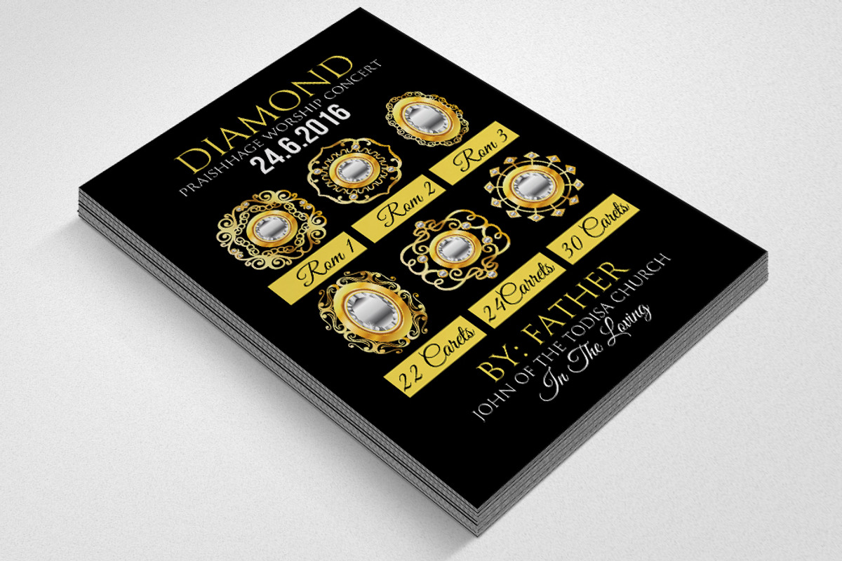 Diamond Jewllery Shop Business Flyer, a Flyer Template by Business Flyers