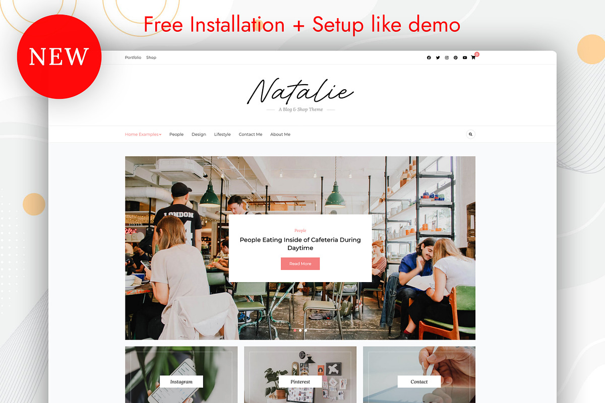 Blog and Shop WordPress Theme, a WordPress Template by AZ-Theme