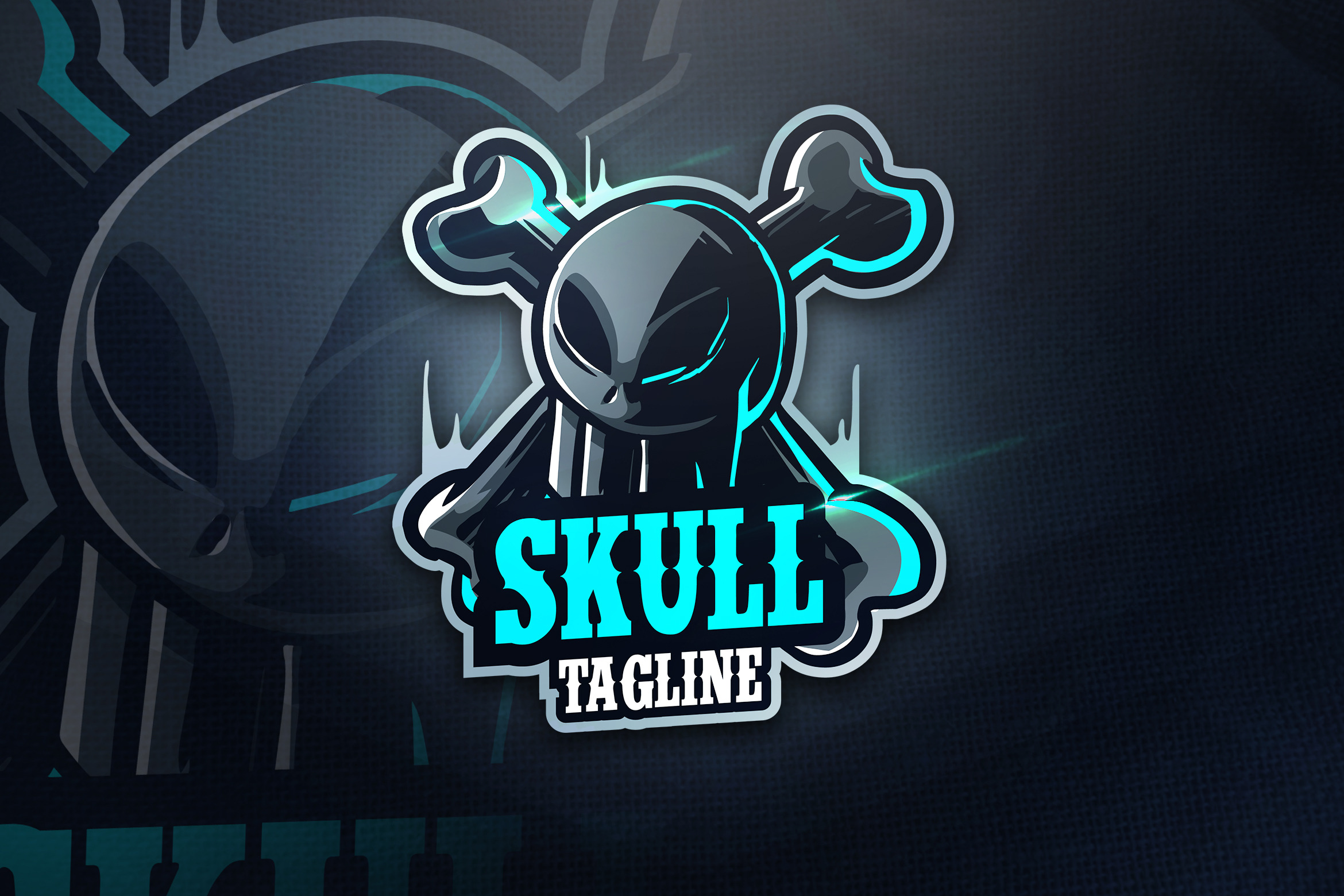 SKULL TEAM - Mascot & Esport Logo, a Branding & Logo Template by AQR Studio