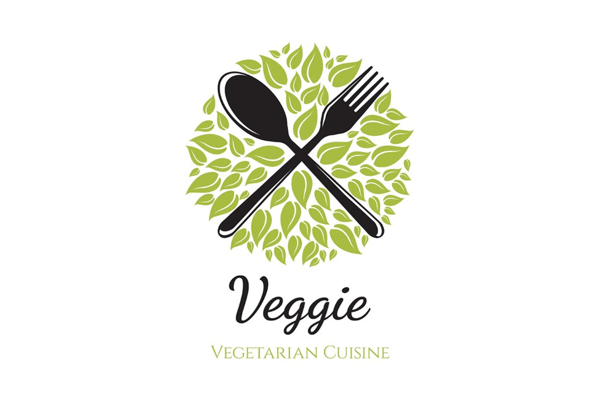 Vegetarian Restaurant Logo, a Branding & Logo Template by 7Theme