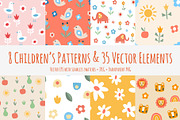 Children patterns | Graphic Patterns ~ Creative Market