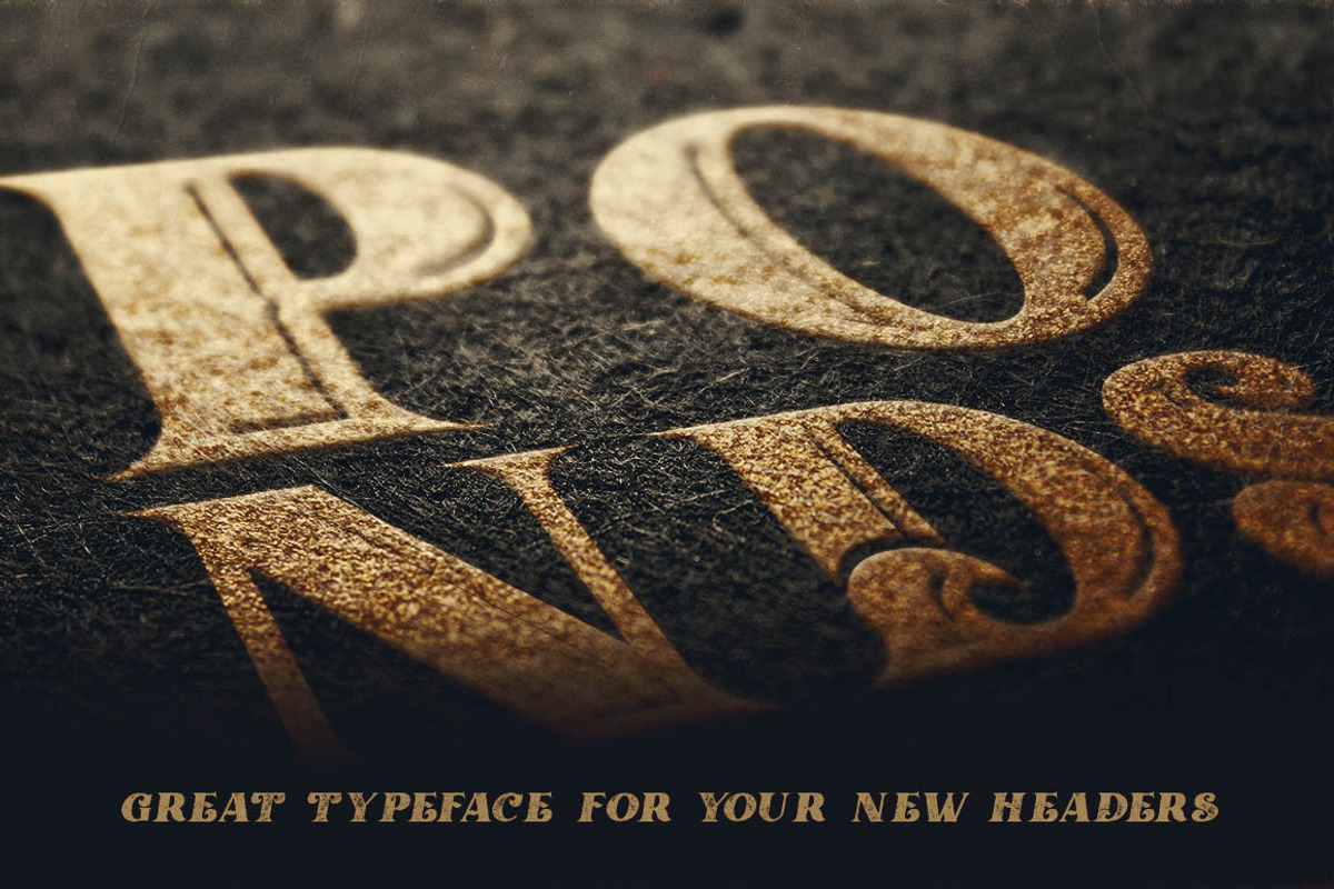 Ponds Typeface, a Serif Font by Cruzine