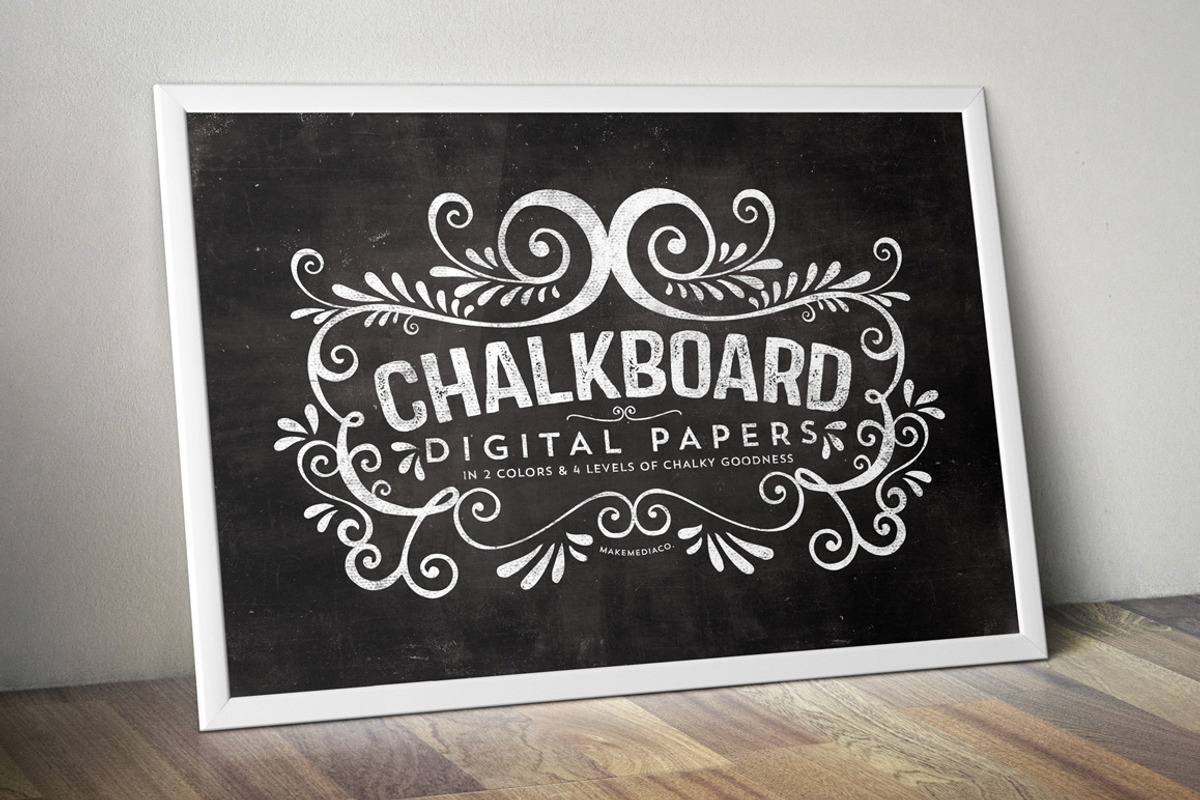 Chalkboard Digital Paper Textures, a Texture Graphic by Callie Rian & Co.