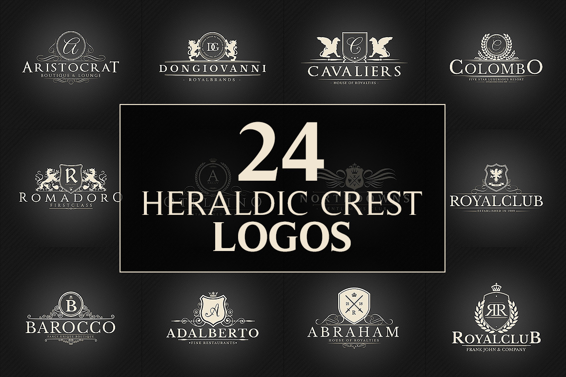 24 Crest Logos Bundle Vol.2, a Branding & Logo Template by Graphicdome