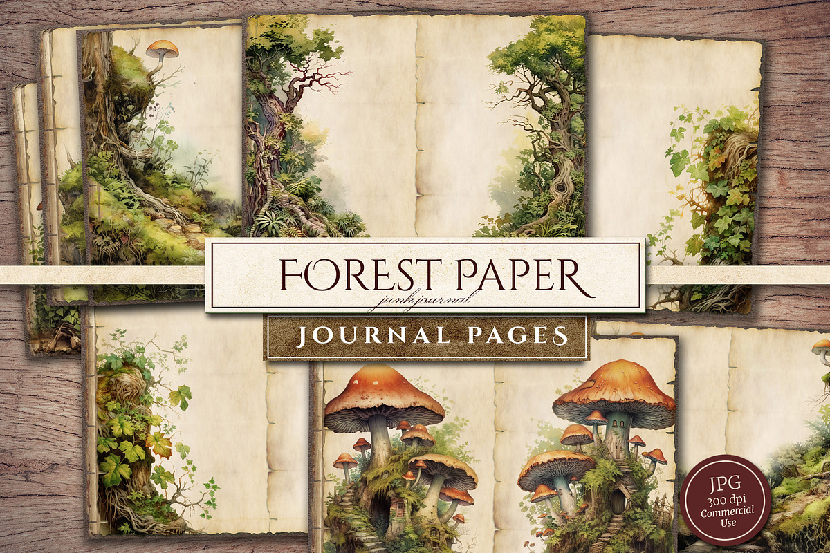 Forest Scrapbook Digital Paper
