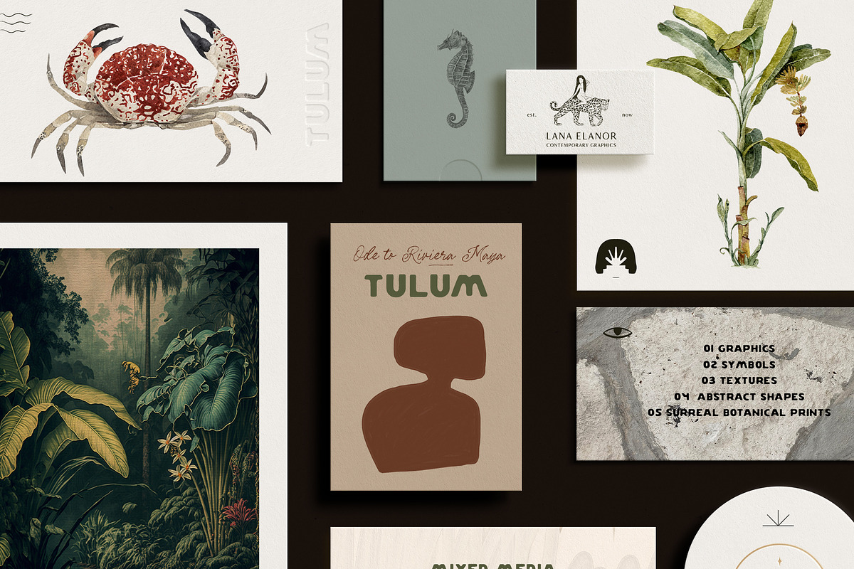 TULUM textures & brand design kit