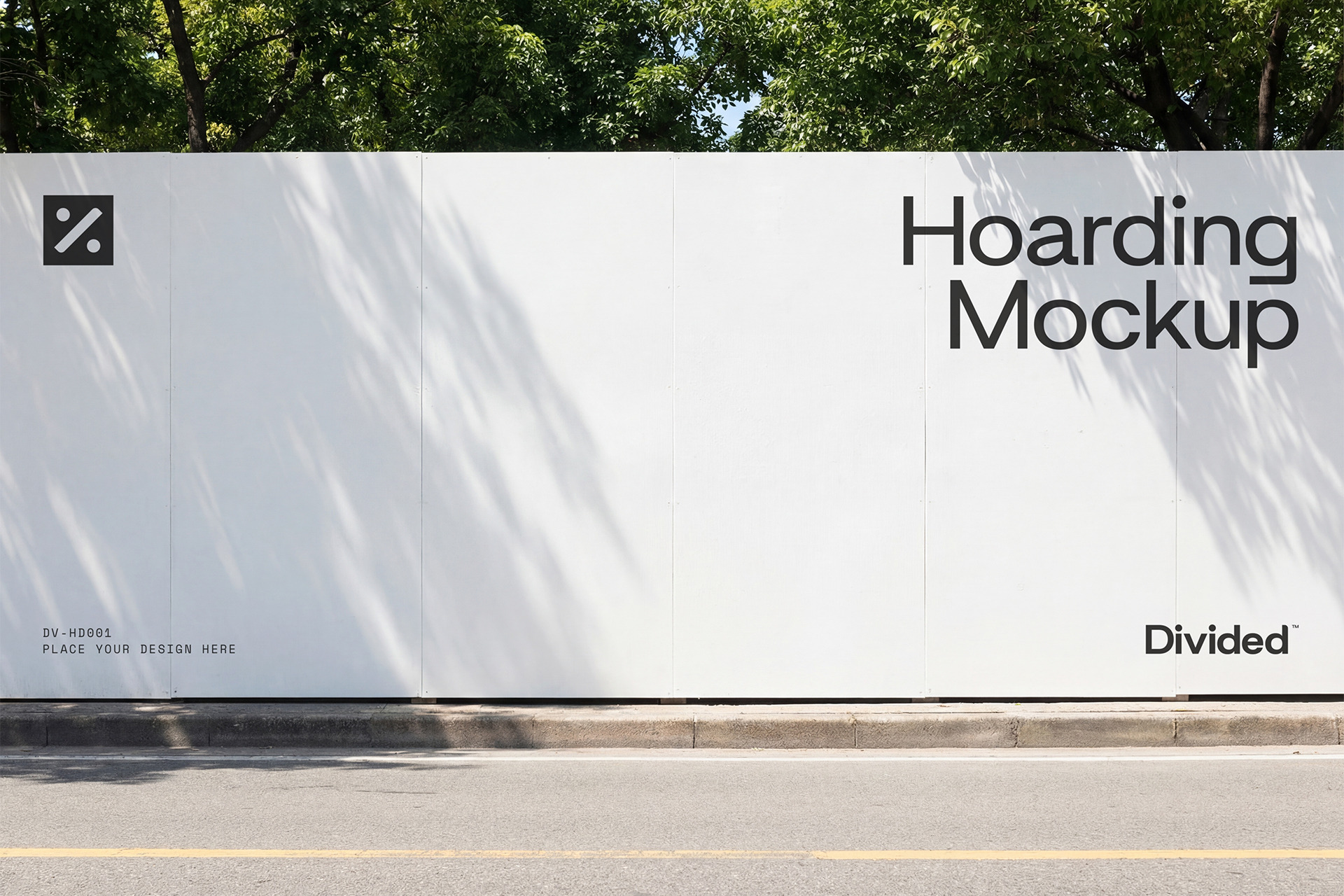 Hoarding Mockup DV-HD001, a Mockup by Divided.co