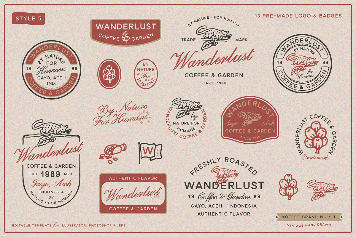 Koffee Branding Kit, a Branding & Logo Template by Refolve Design