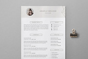 Stylish Resume Template / Angéle, a Resume Template by This Paper Fox ...