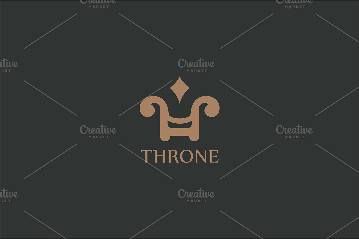 Throne Logo Design, a Branding & Logo Template by Metrolinevision