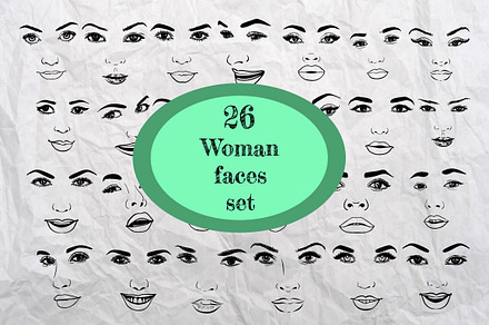 36 Eyes big set., an Illustration by redstudio