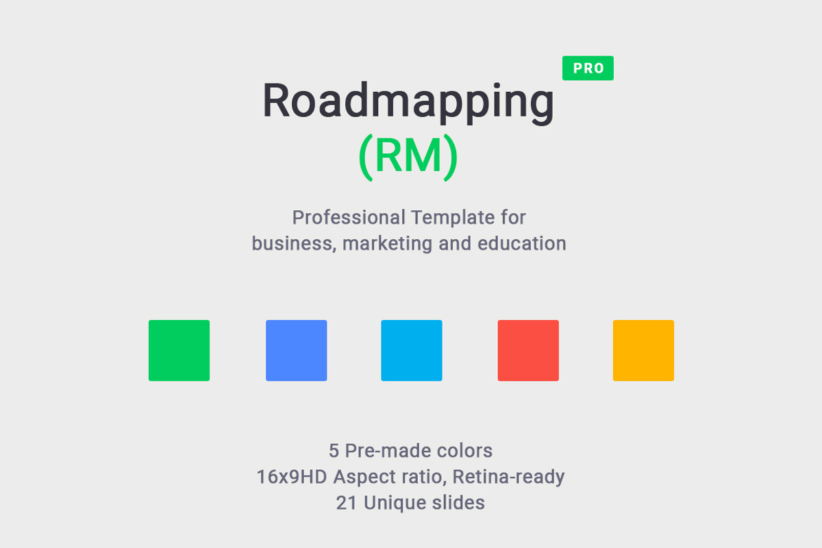 Roadmapping for PowerPoint, a Presentation Template by HiSlide.io