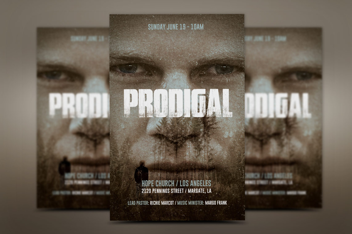 Prodigal Son Flyer Template, a Flyer Template by Godserv Designs