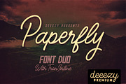 Paperfly Font Duo, a Script Font by Deeezy