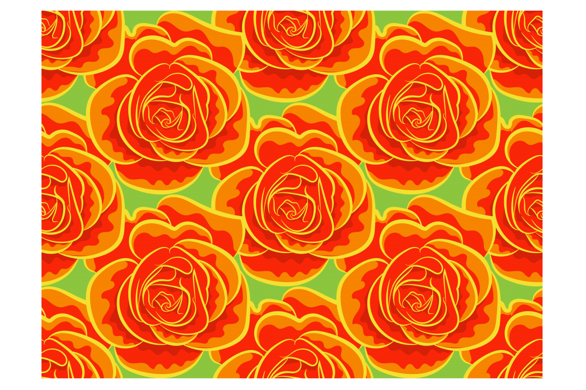 Drawing Rose Pattern, an Illustration by kio