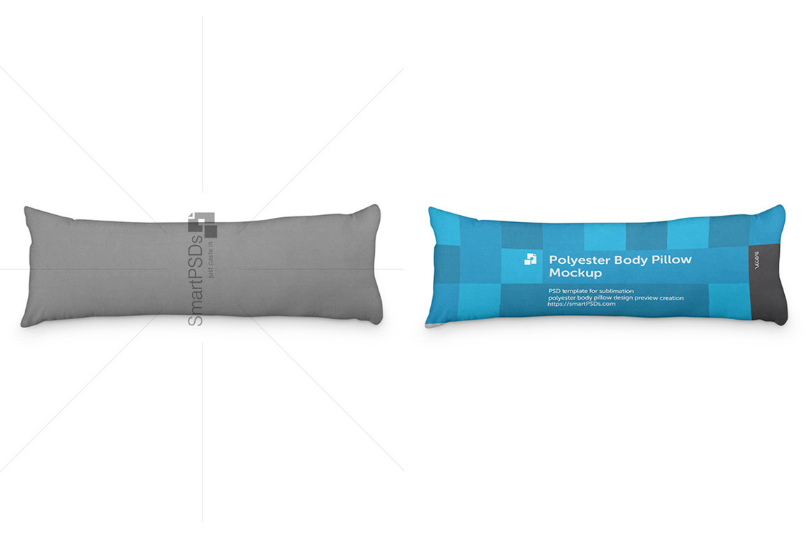 Polyester Body Pillow Cover Design, a Product Mockup by VecRas