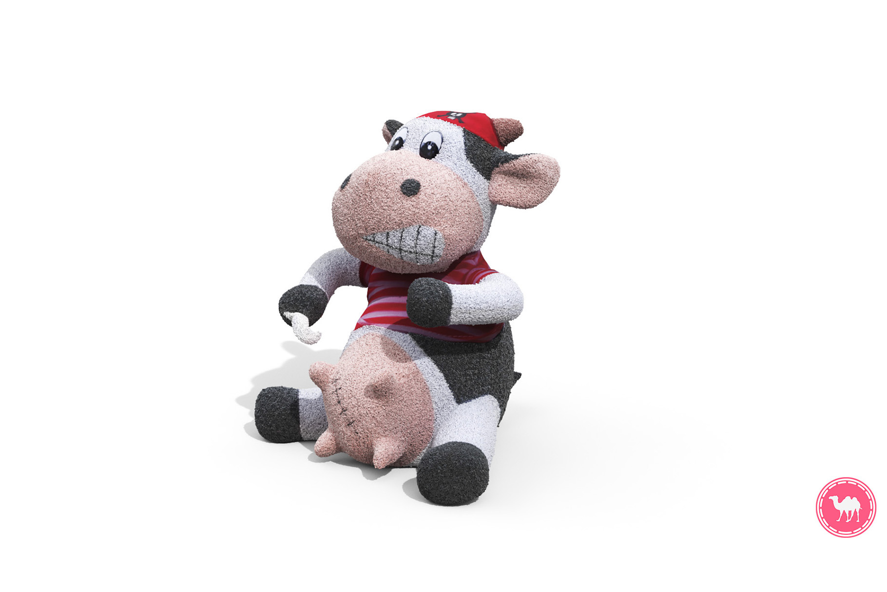 Toy Pirate Cow, an Animal 3D Model by 3DCargo