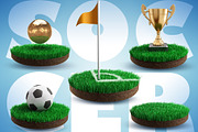 Soccer Football set., an Object Graphic by Alexmaker