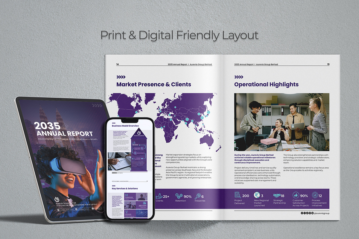 Professional Annual Report Template