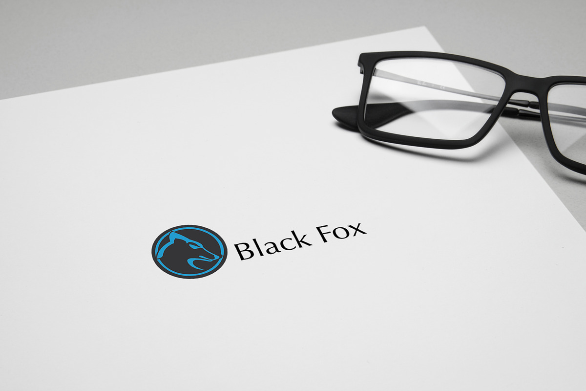 Black Fox Logo Template, a Branding & Logo Template by Raj Shop ...