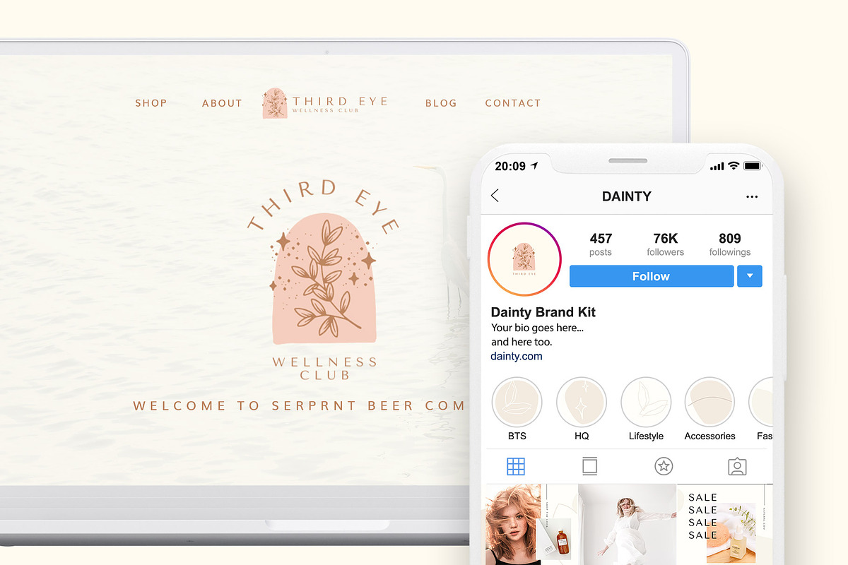 Dainty Logo Kit Canva Template, a Branding & Logo Template by Cultive ...