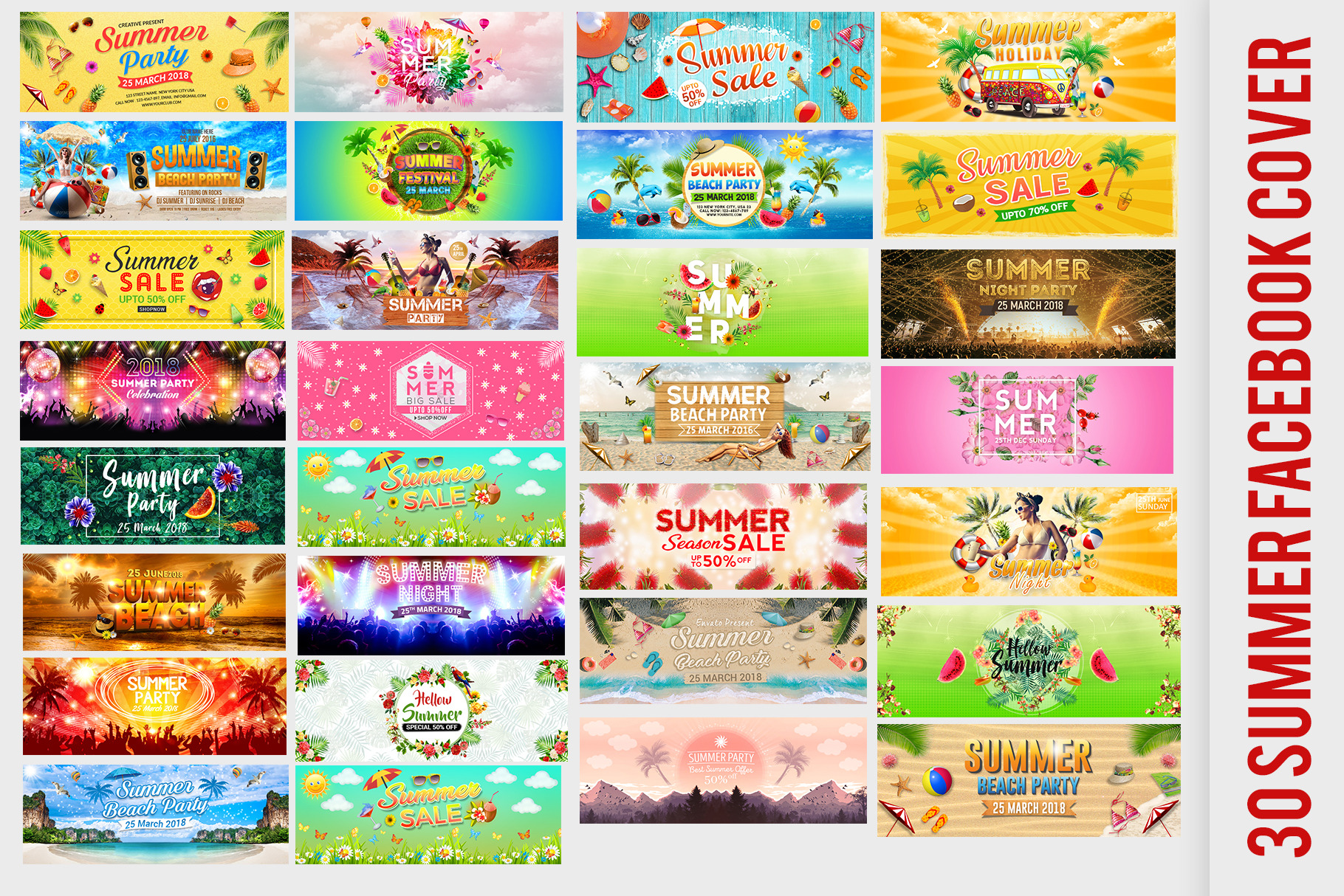 Summer Facebook Cover, a Social Media Template by Creative designer