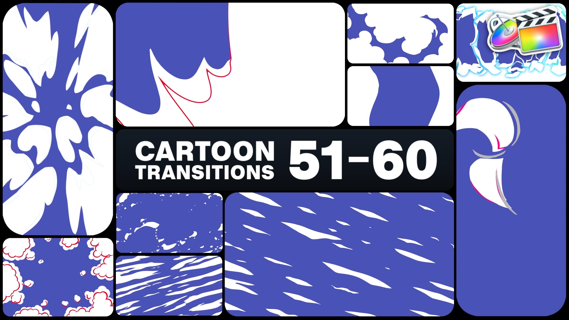 Cartoon Transitions for FCPX | Creative Market