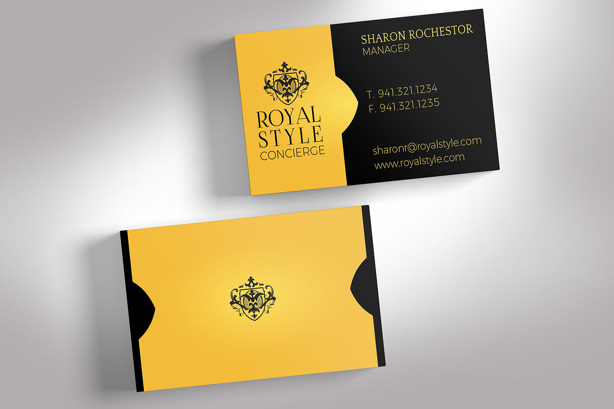 Concierge Business Card Canva Template