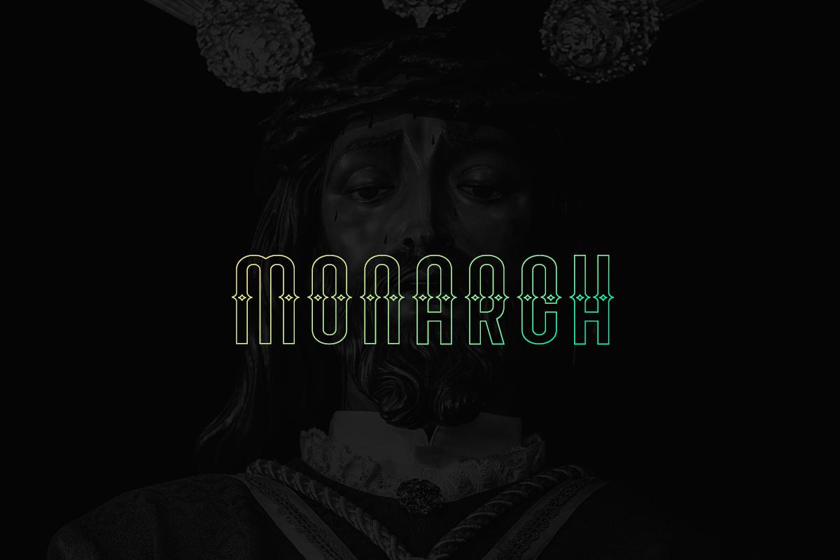 Monarch Display typeface, a Font by Webhance Studio