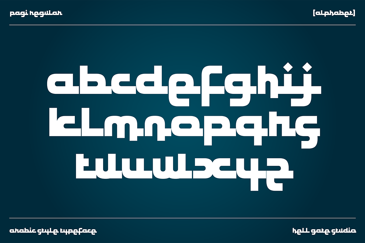 Rama Arabic Style Typeface, a Blackletter Font by GRVS Studio