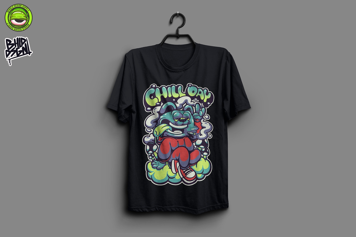 CHILL DAY - artwork, an Illustration by Behold design supply | Creative ...